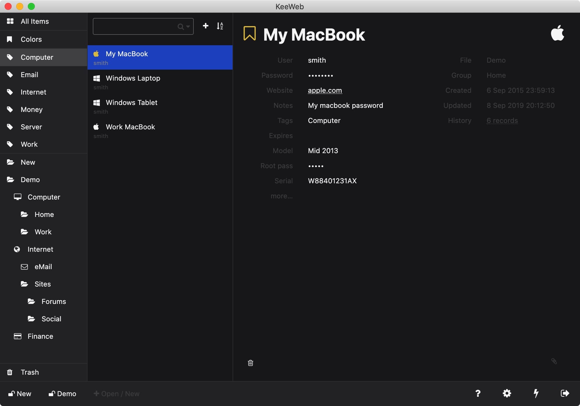 KeeWeb for Mac v1.18.7 超赞的跨平台密码管理器 - 4A评测