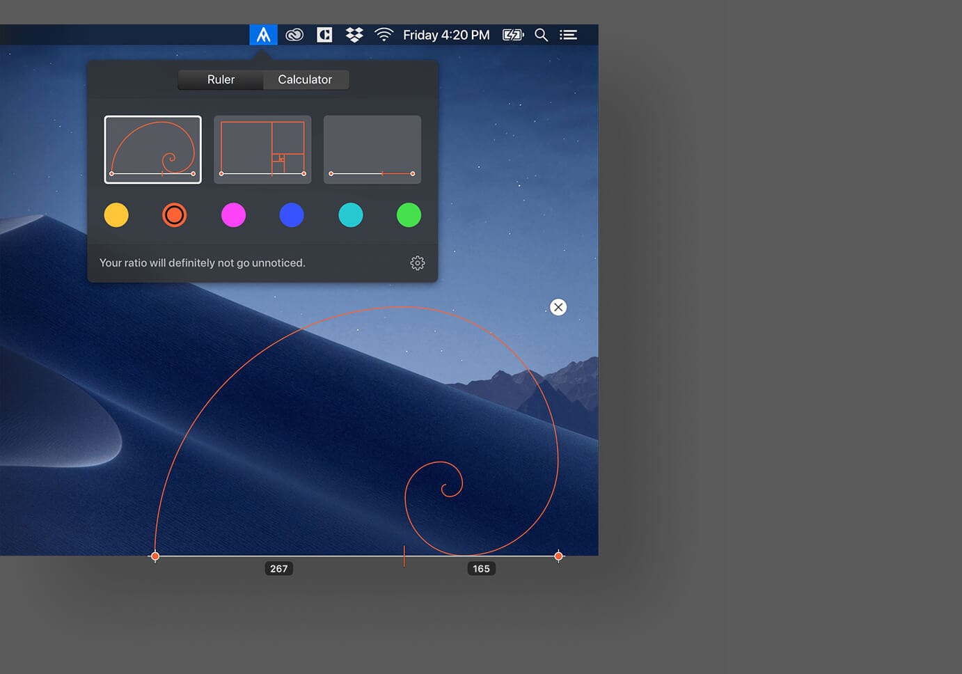 Goldie App for Mac v2.1 黄金比例计算工具 - 4A评测